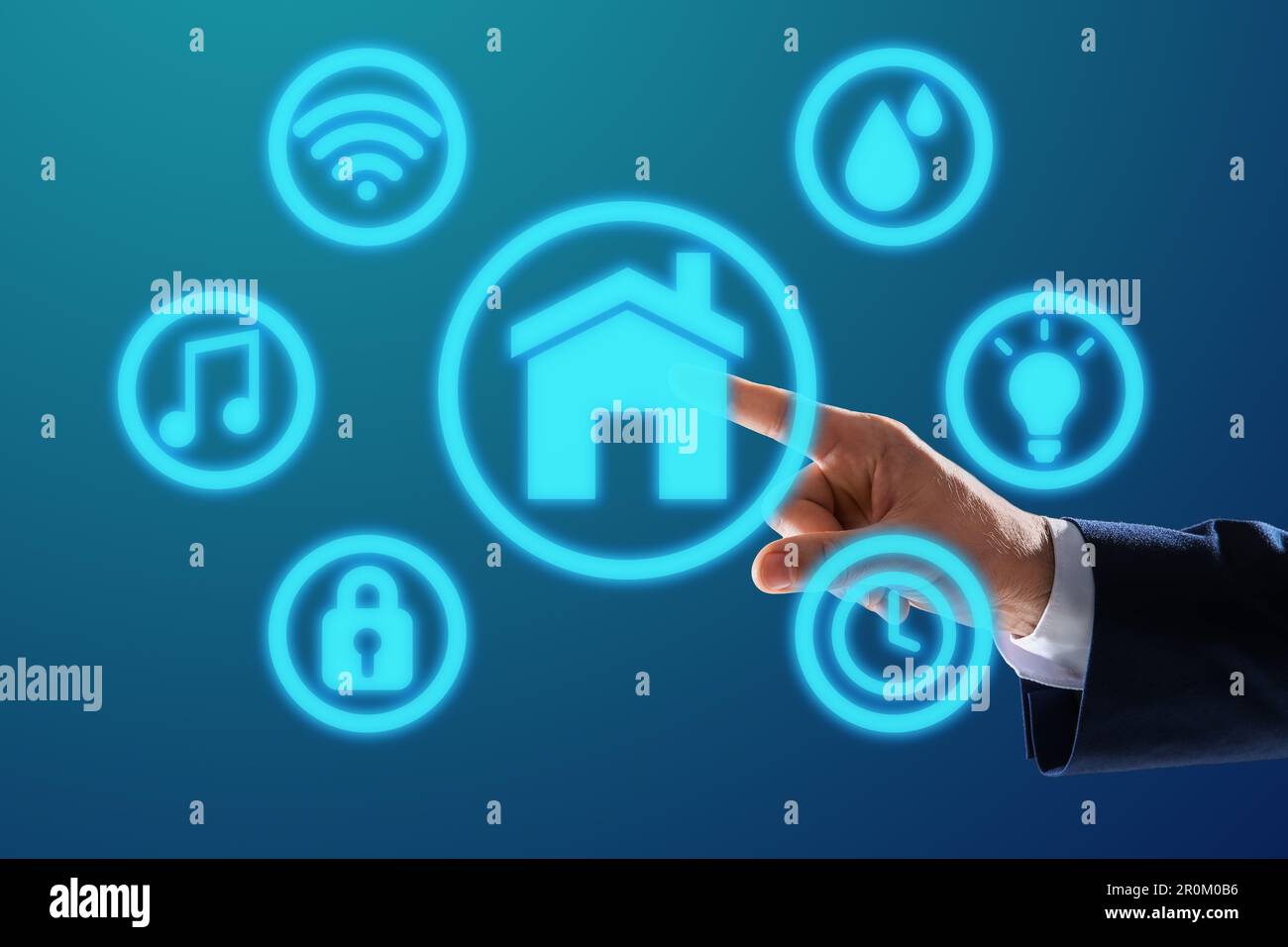 Person choose smart home hi-res stock photography and images - Alamy
