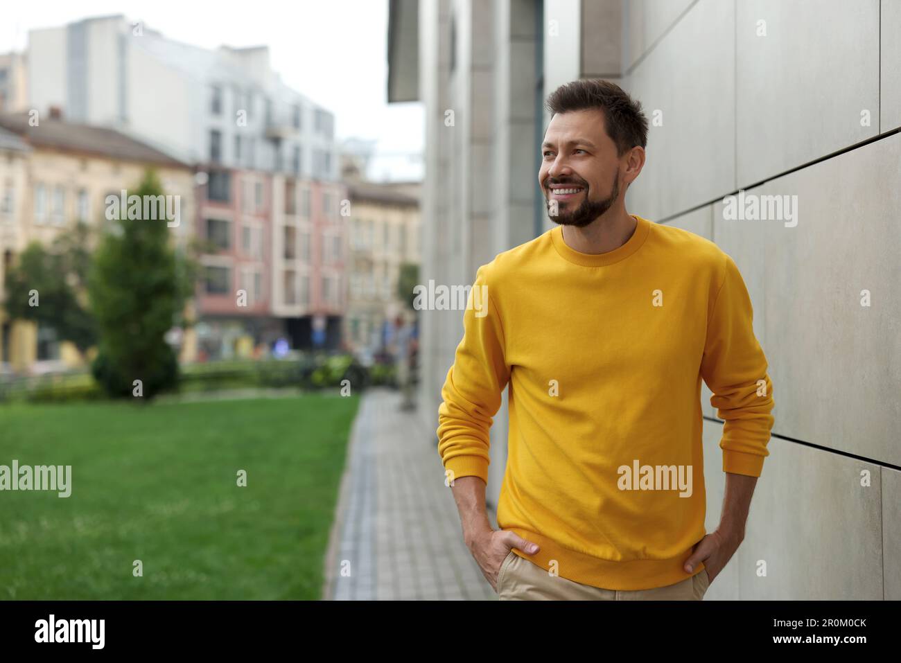 Bearded man walking hi-res stock photography and images - Alamy