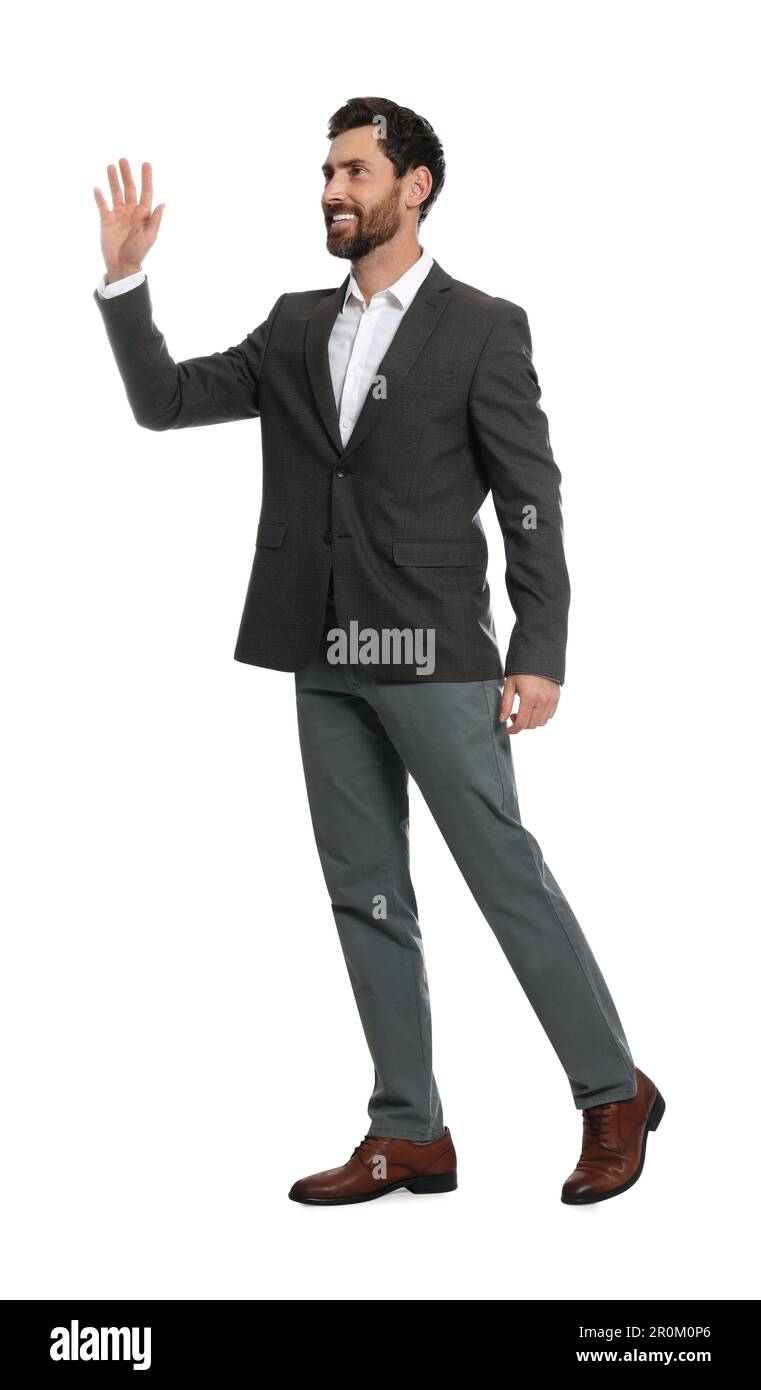 Person Walking White Background No Watermark