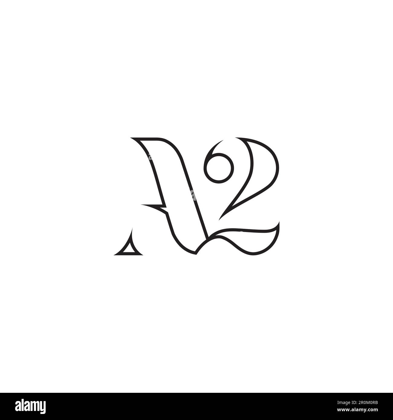 line icon A2 vector illustration isolated on white background Stock ...