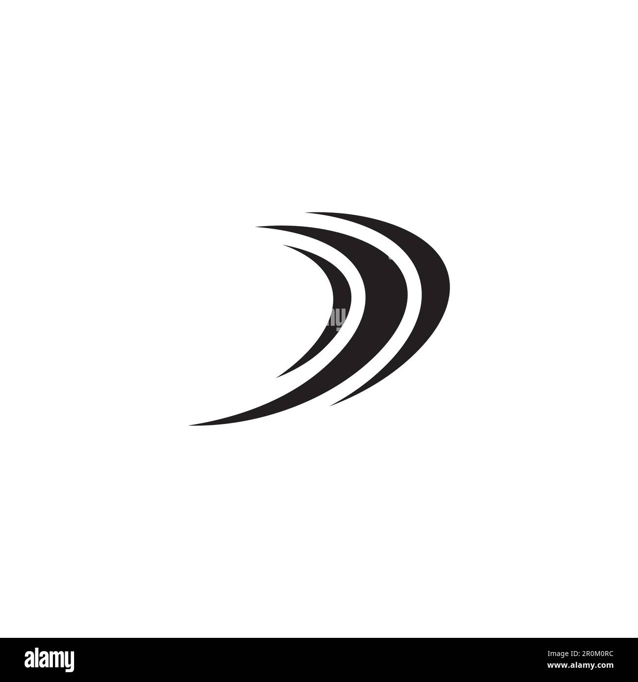 abstract wave swoosh icon logo design vector isolated on white ...