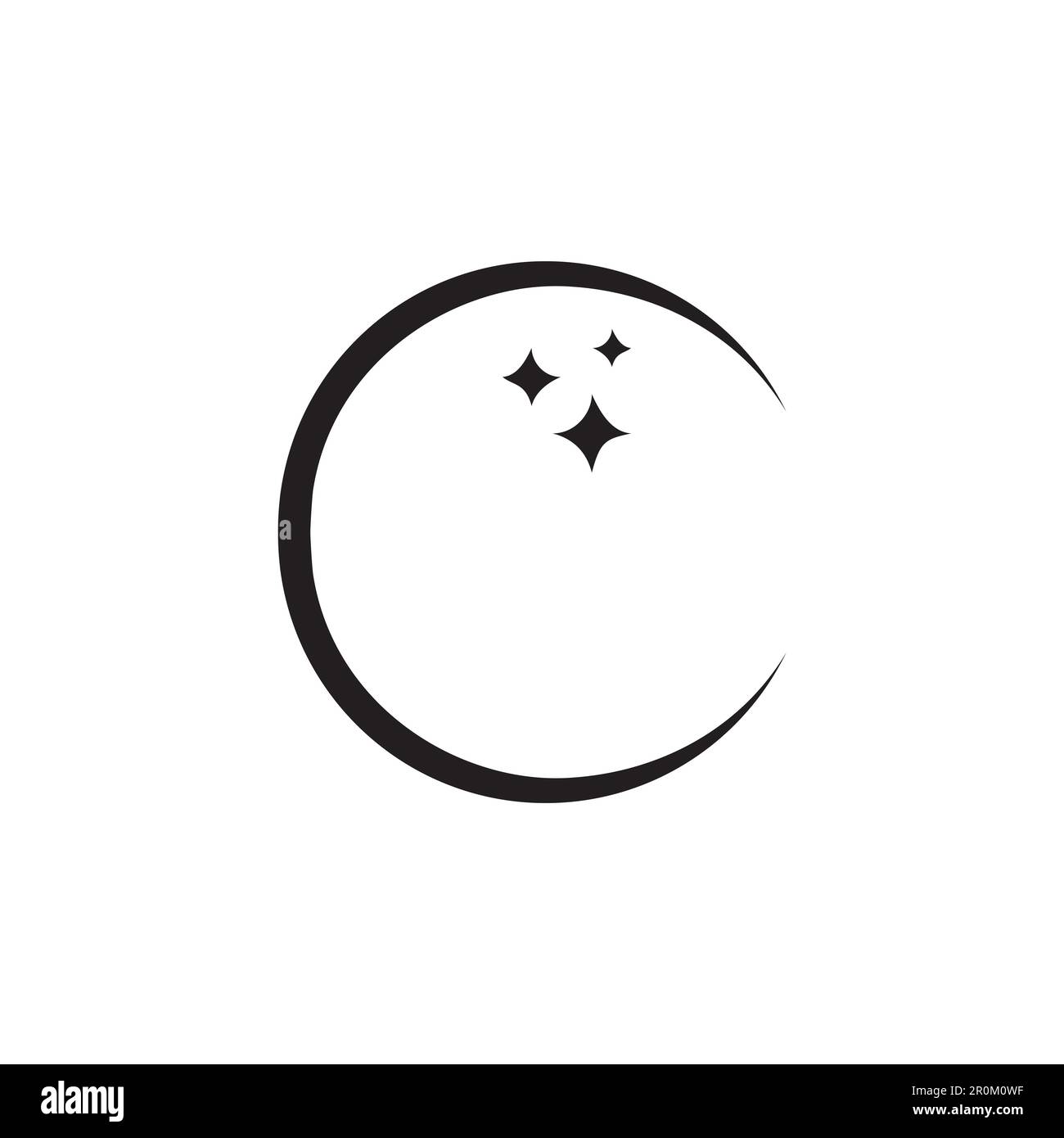 sparkling circle icon logo design vector isolated on white background ...