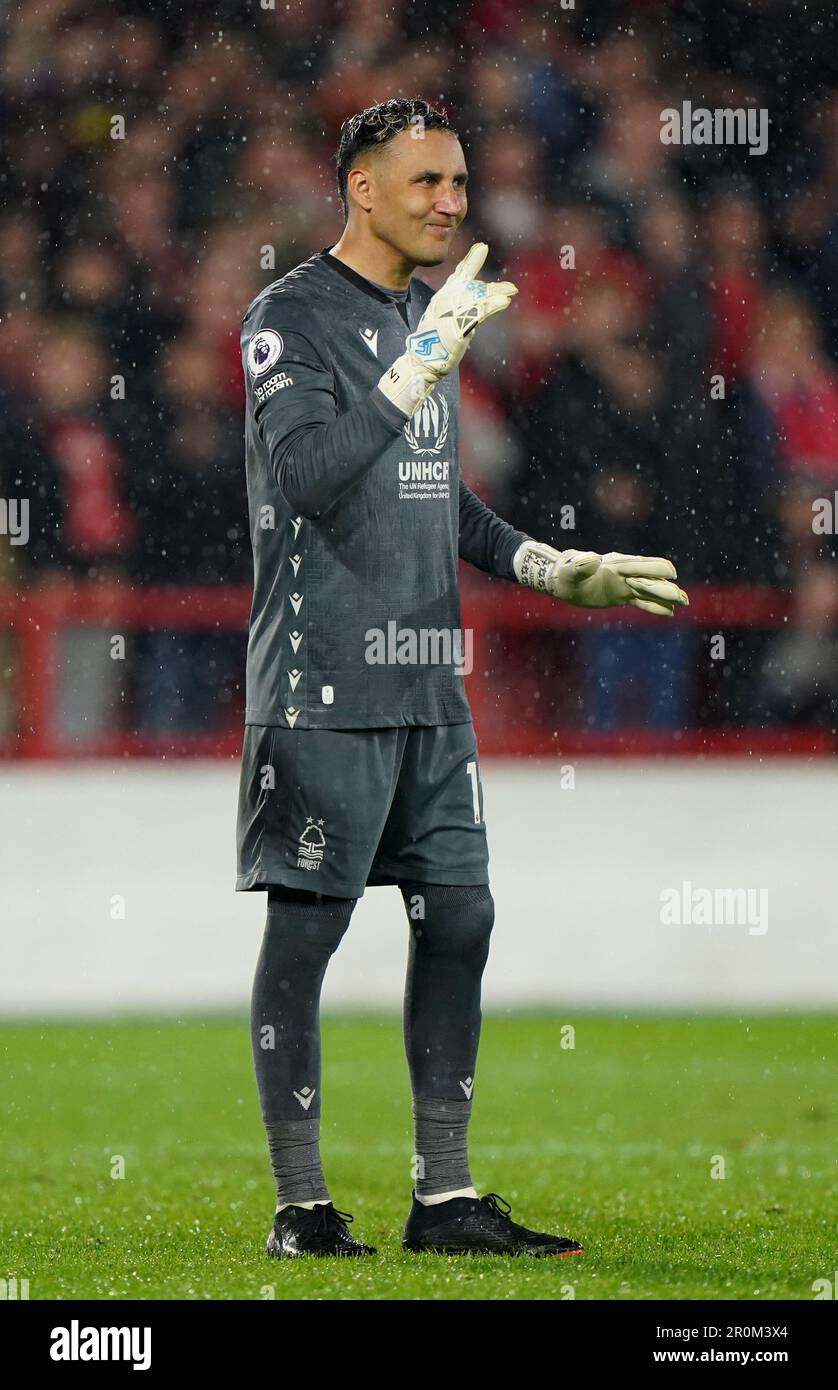 Nottingham Forest goalkeeper Keylor Navas during the Premier League ...