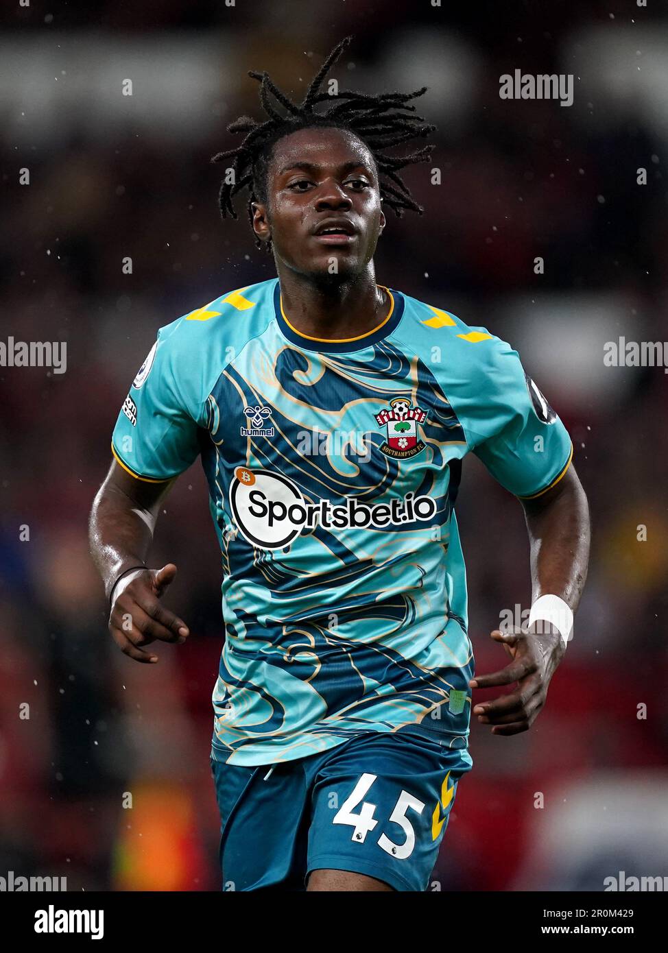 Southampton's Romeo Lavia during the Premier League match at City ...