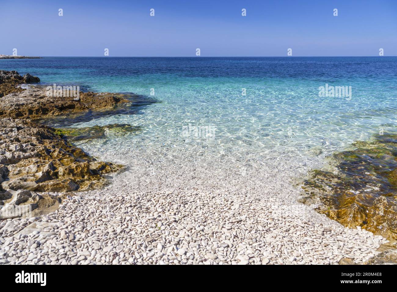 Beach at the Mediterranean Sea, island Dugi Otok, Veli Rat, Zadar ...