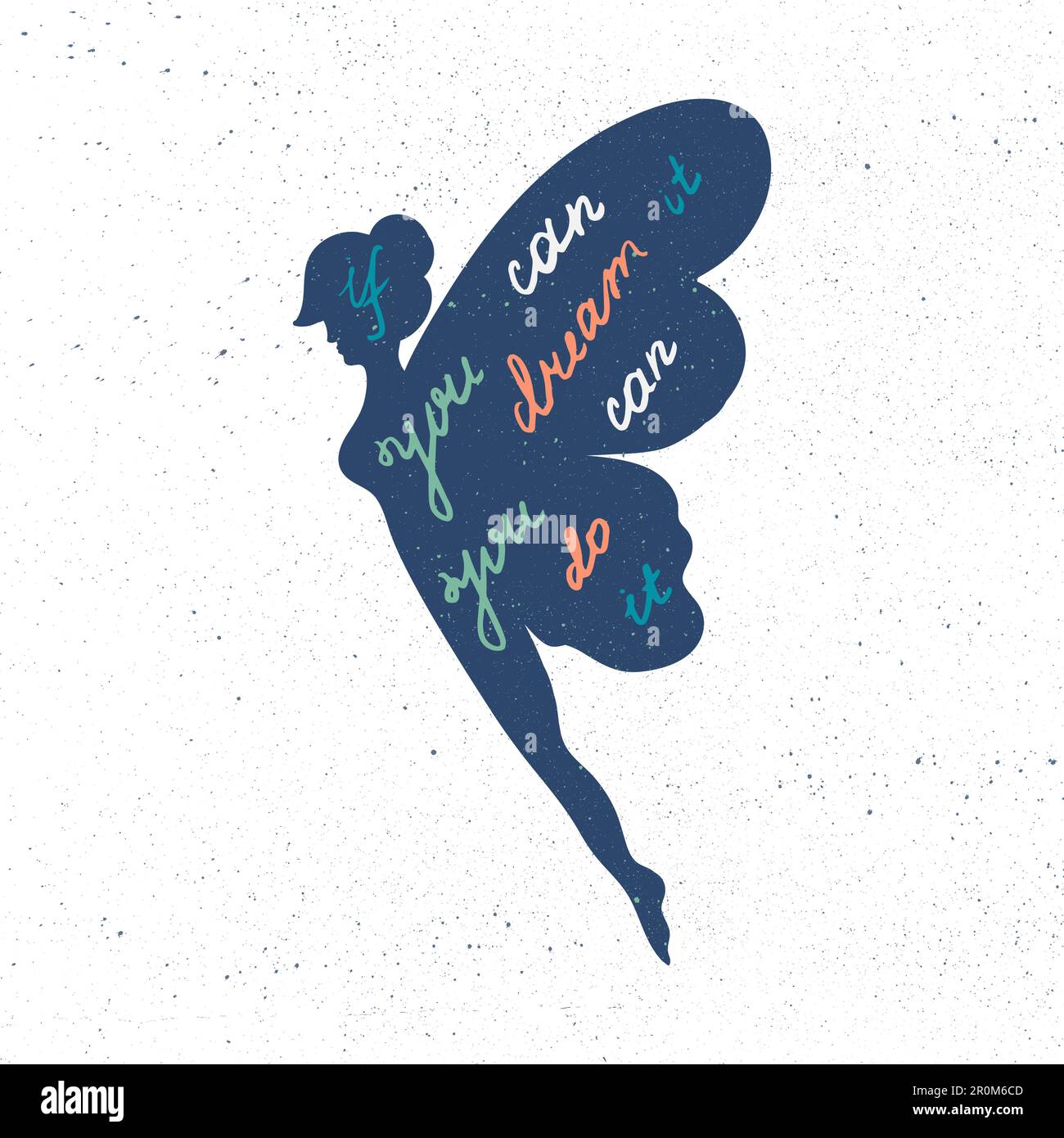 Lettering motivation poster. Inspirational quote about dream and ...