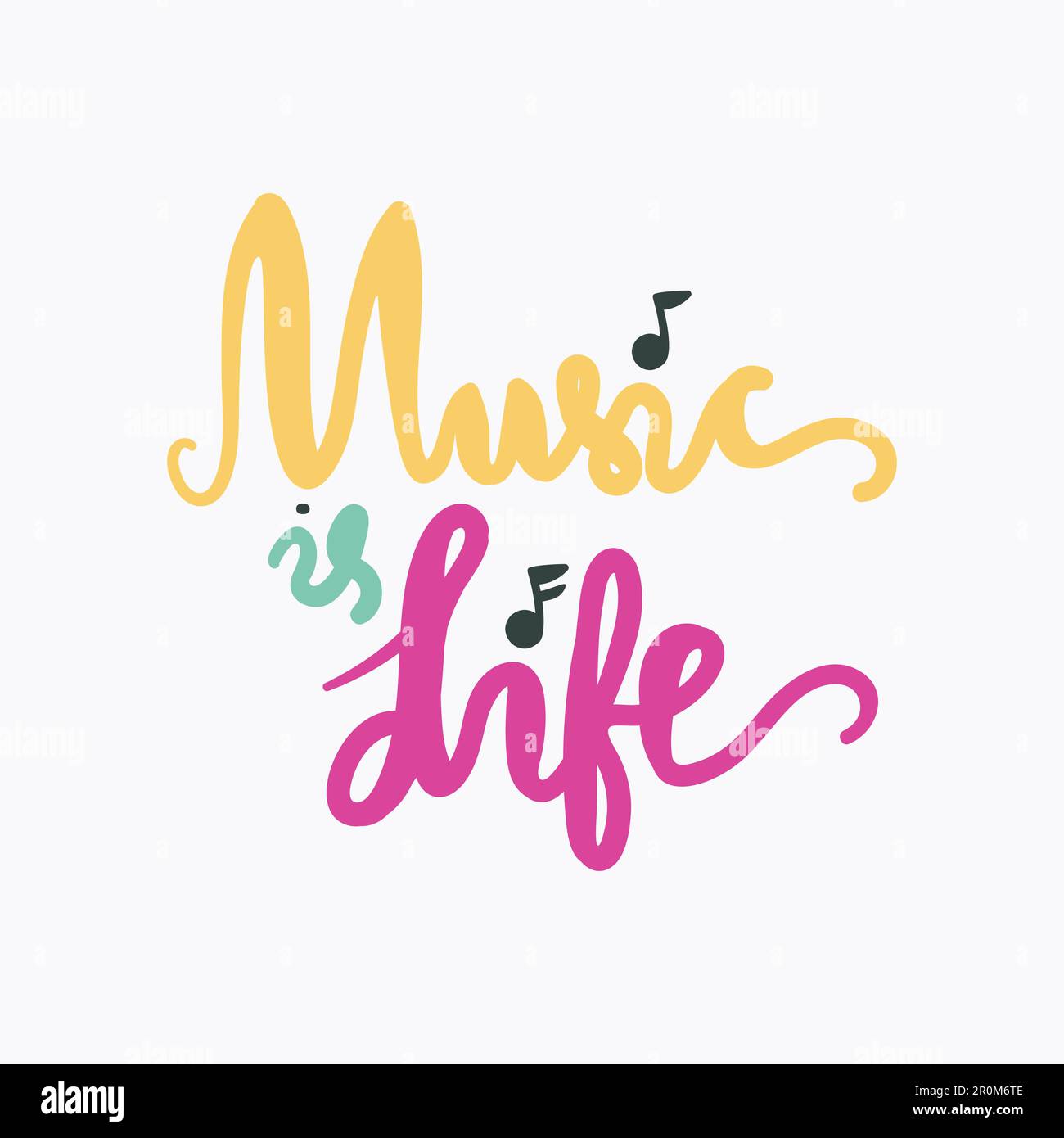 Vintage Musical Lettering for Banner and Badge. Sticker, Poster ...