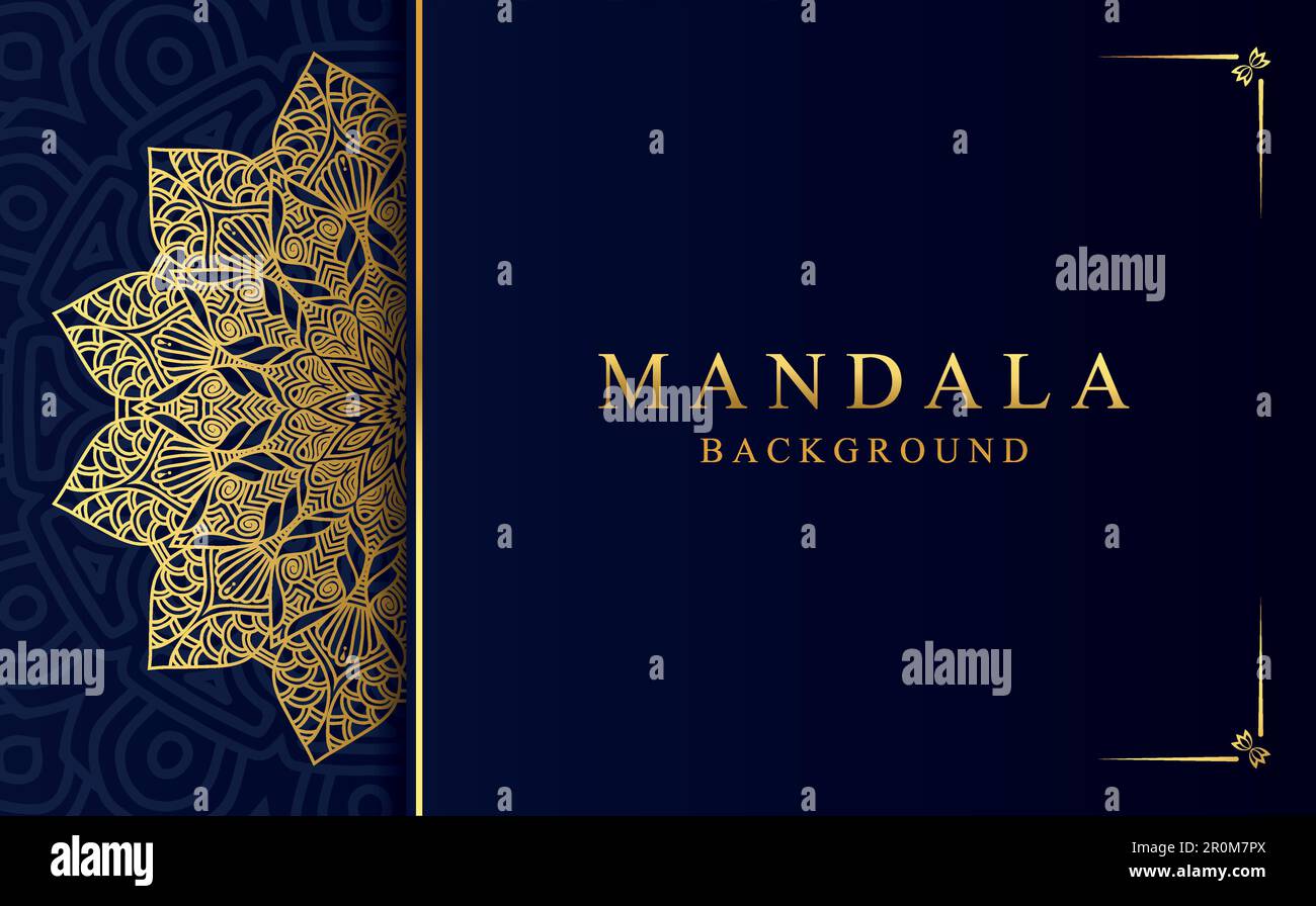 Golden mandala design background vector illustration Stock Vector Image ...