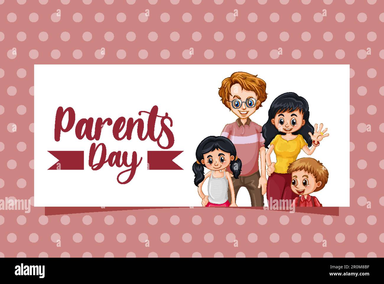 Happy parents day with background illustration Stock Vector Image & Art ...