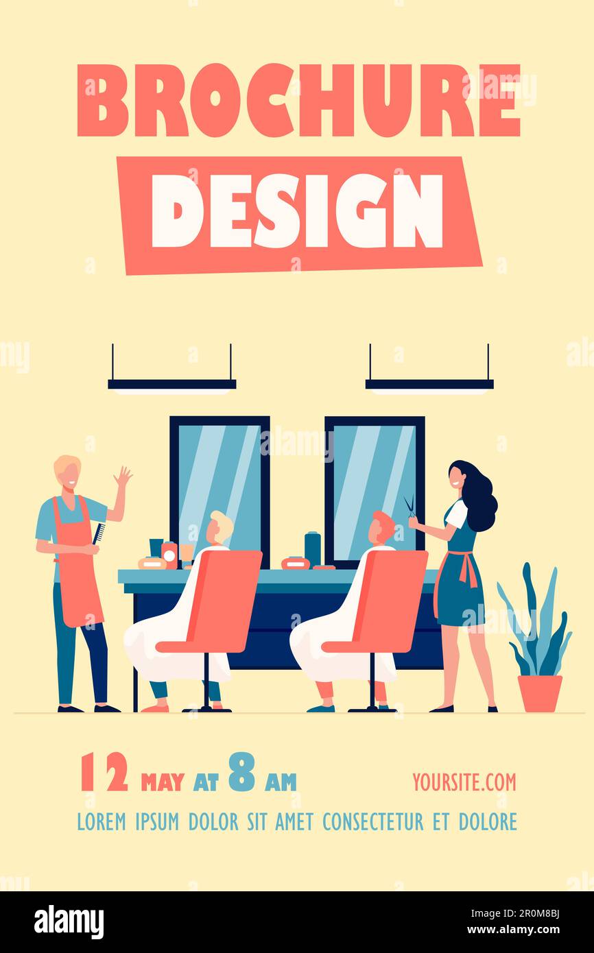 Male client in barbershop Stock Vector Images - Alamy