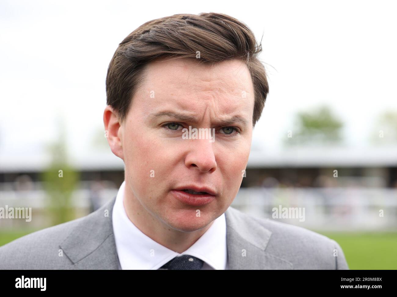 Trainer Joseph Patrick O'Brien at Curragh Racecourse, County Kildare ...