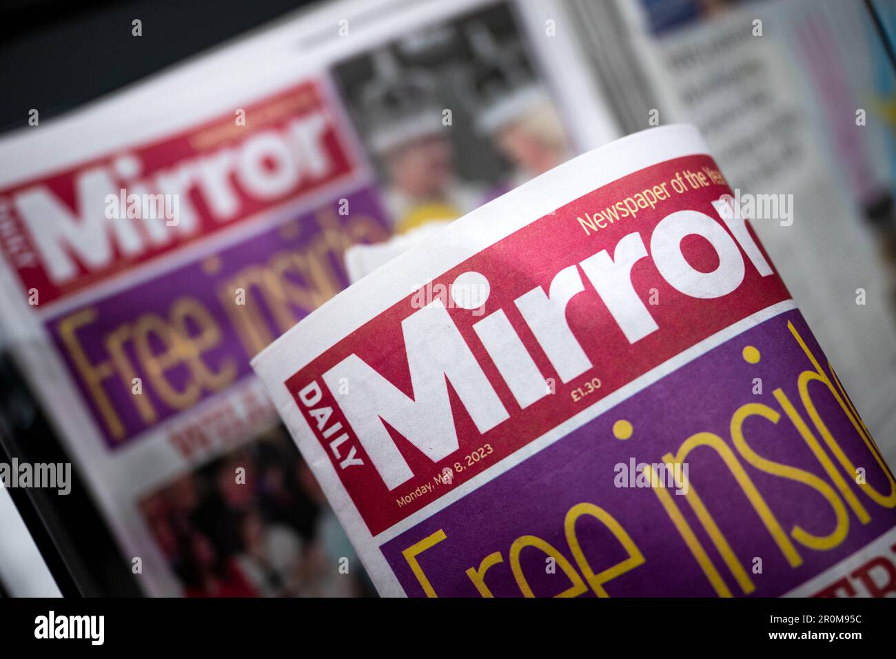 London, UK. 08th May, 2023. The British newspaper "Daily Mirror" is ...