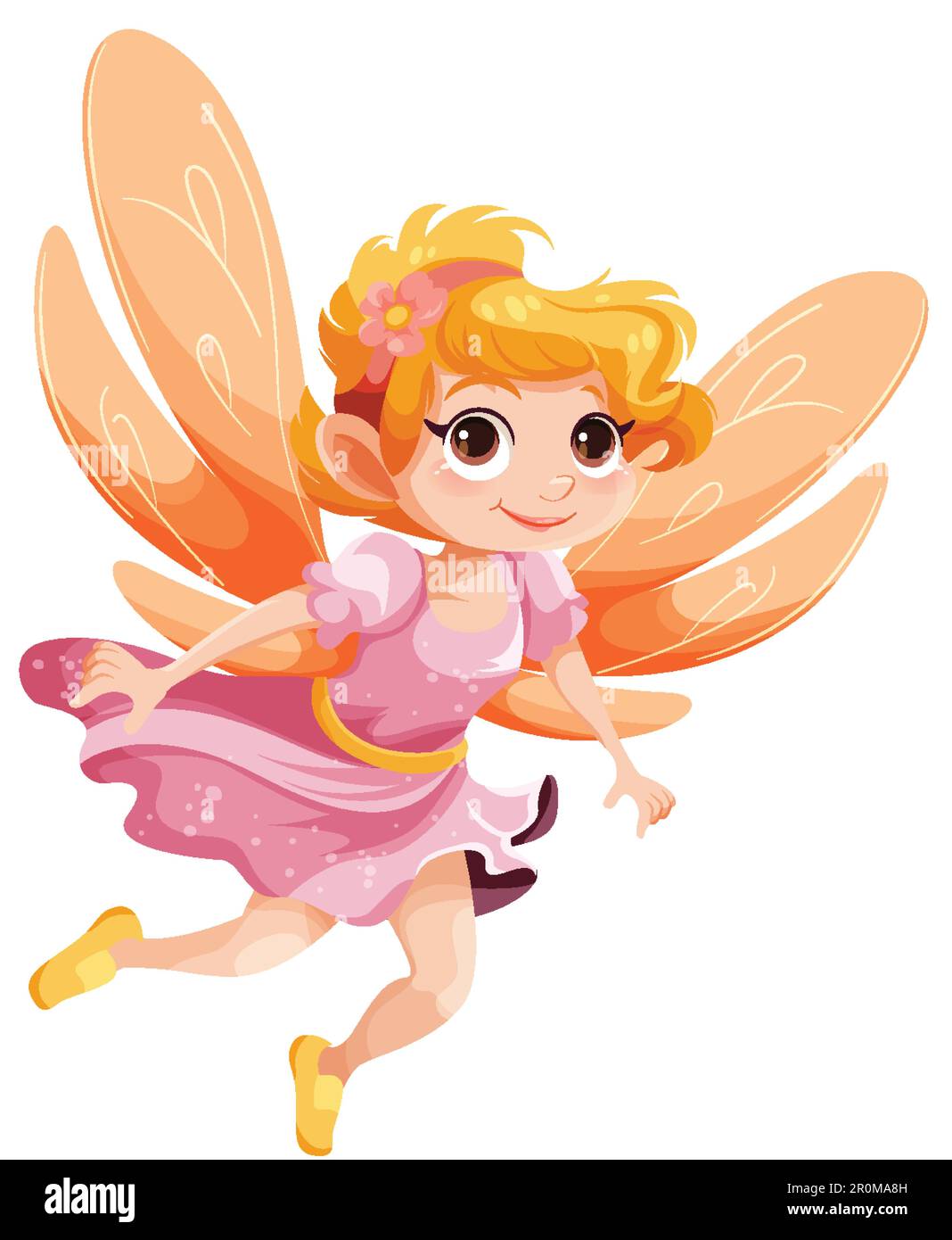 Beautiful fairy cartoon character illustration Stock Vector Image & Art ...