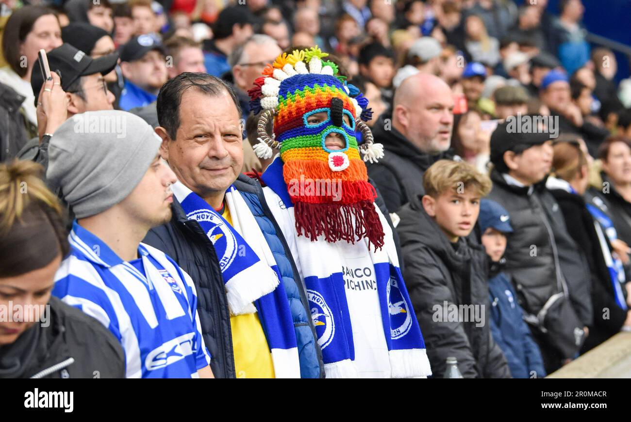 Brighton fans during the Premier League match between Brighton & Hove ...
