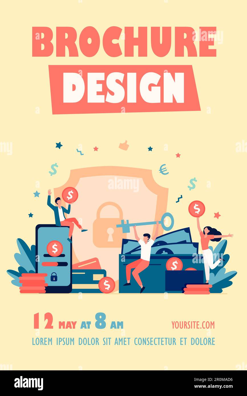 Happy people protecting money isolated flat vector illustration Stock ...