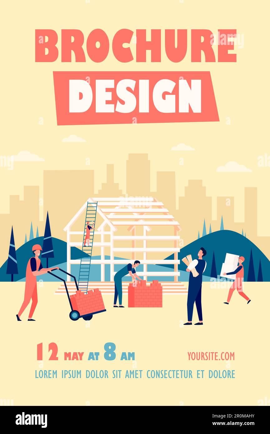 Professional carpenters team building house Stock Vector Image & Art ...