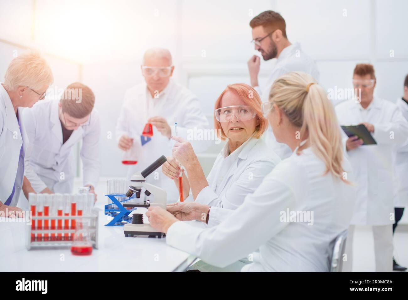 group of doctors and scientists work in the laboratory Stock Photo - Alamy