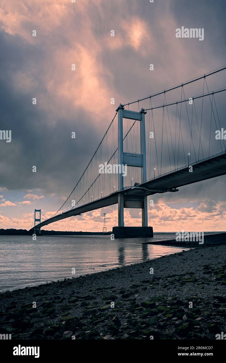 Old severn bridge hi-res stock photography and images - Alamy