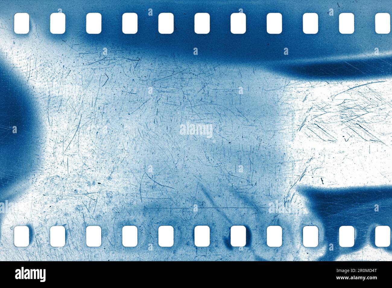 Dusty and grungy 35mm film texture or surface. Perforated scratched ...