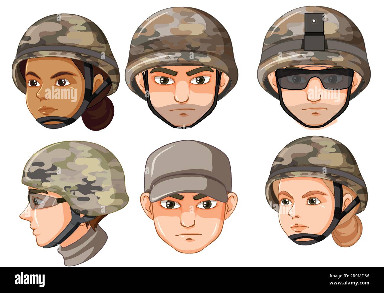 Army head Cut Out Stock Images & Pictures - Alamy