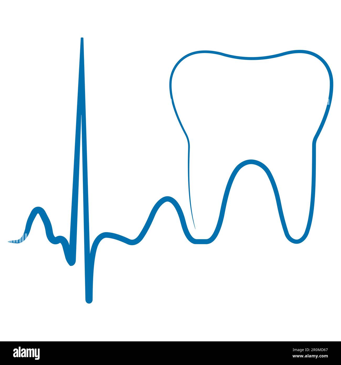 Logo for the dental clinic office, the impulse turning into a tooth ...