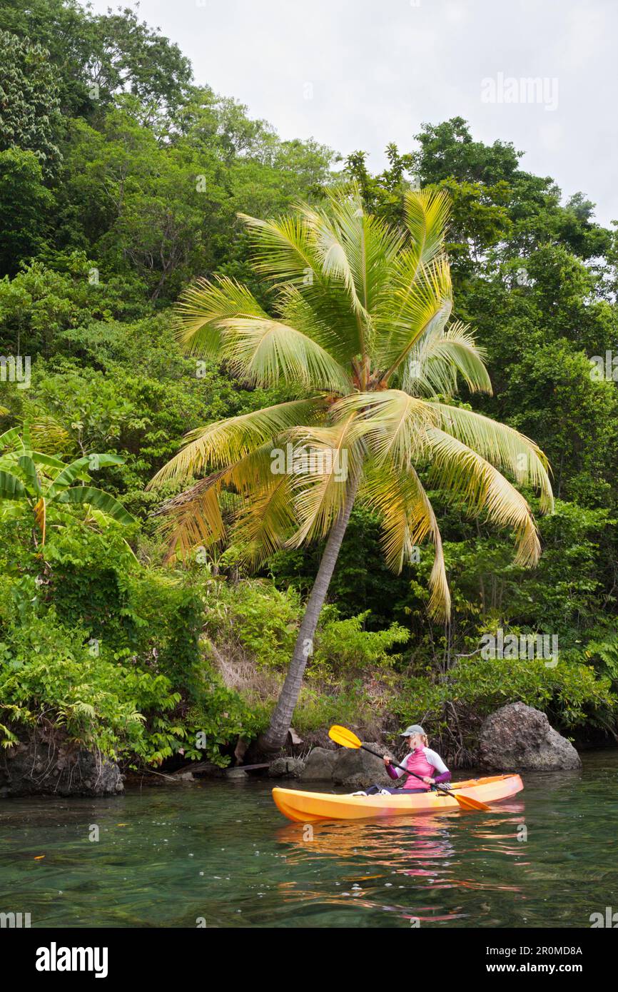 Kayaking in Fjords at Tufi, Tufi, Cape Nelson, Papua New Guinea Stock ...