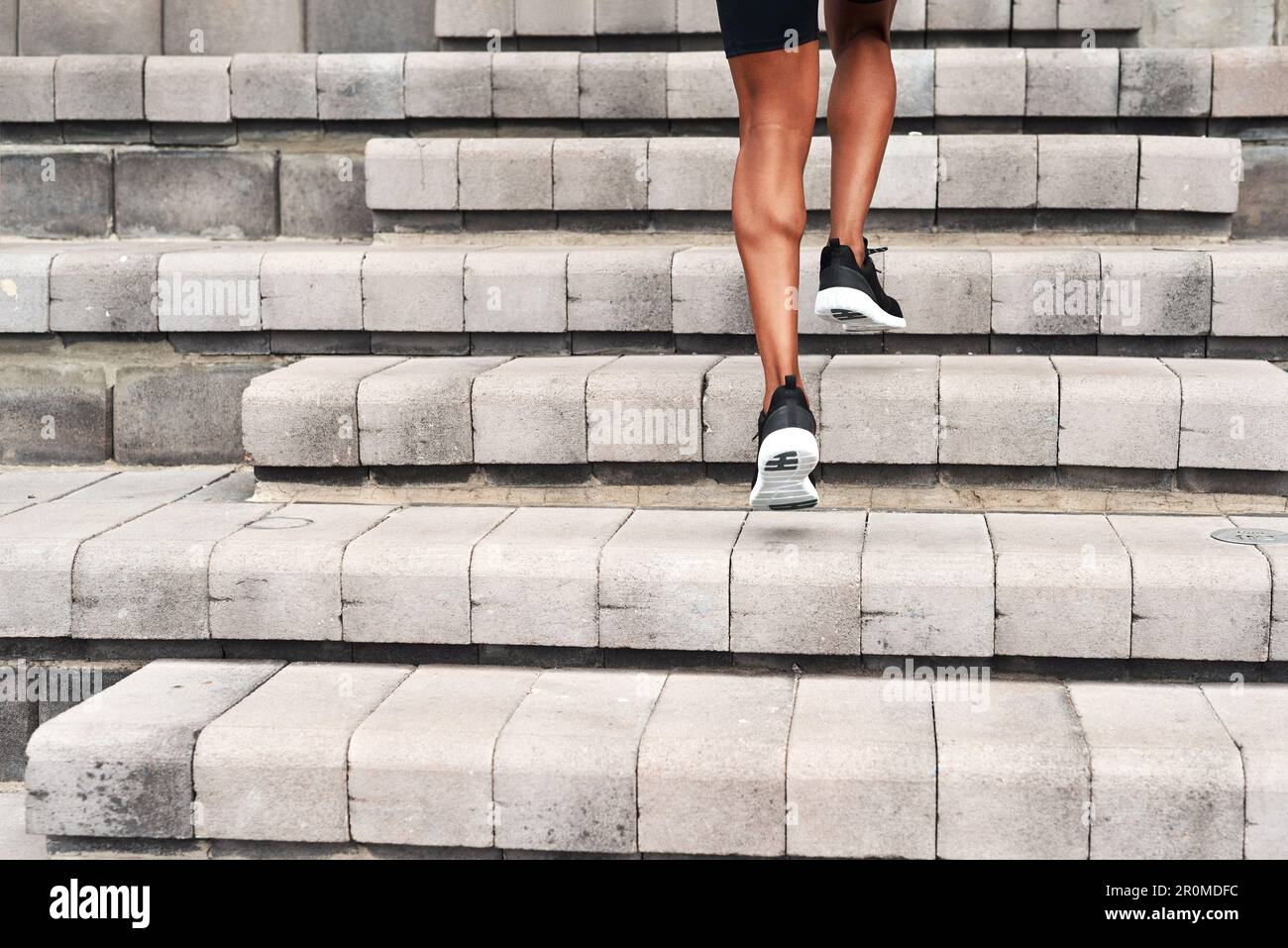 Life is all about the view from the top. Rearview shot of an ...