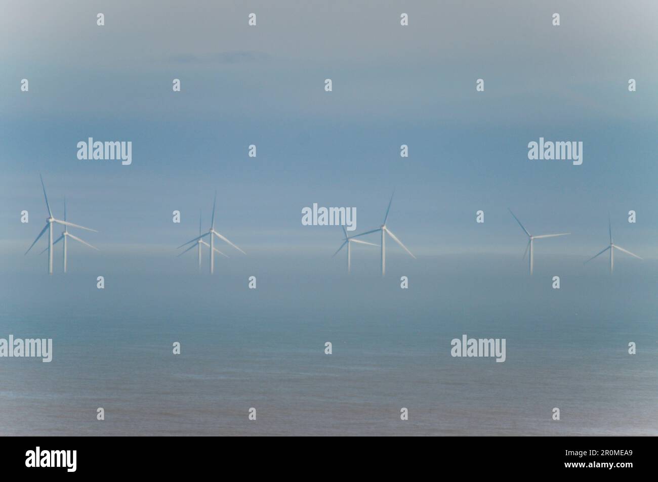 Row wind turbines on field hi-res stock photography and images - Alamy