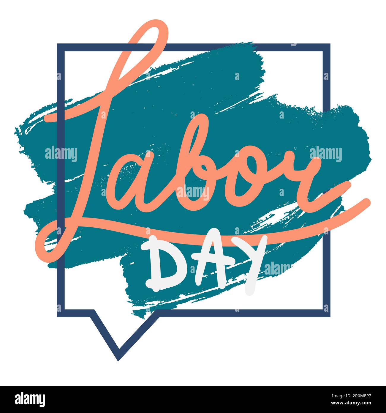 Labor Day Lettering Greeting Banner. First May Poster. Vector Stock ...