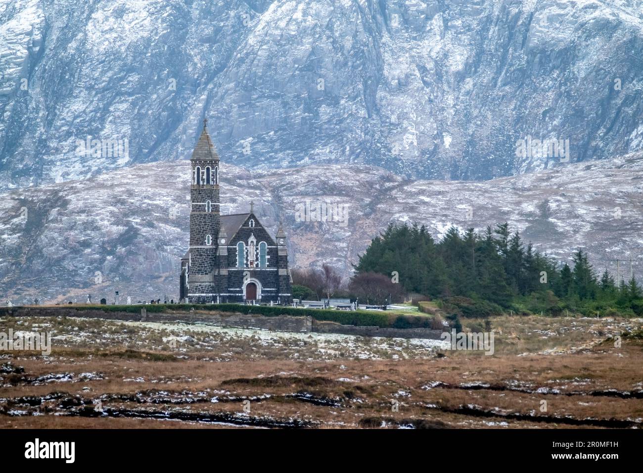 Church of the Sacred Heart, Dunlewey close to Mount Errigal in County ...