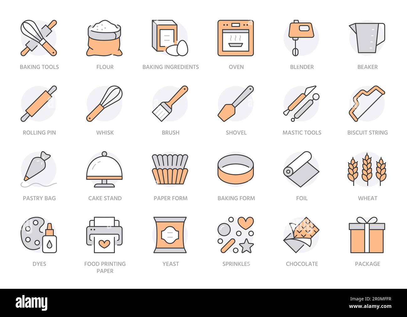 Decorating spatula Stock Vector Images - Alamy