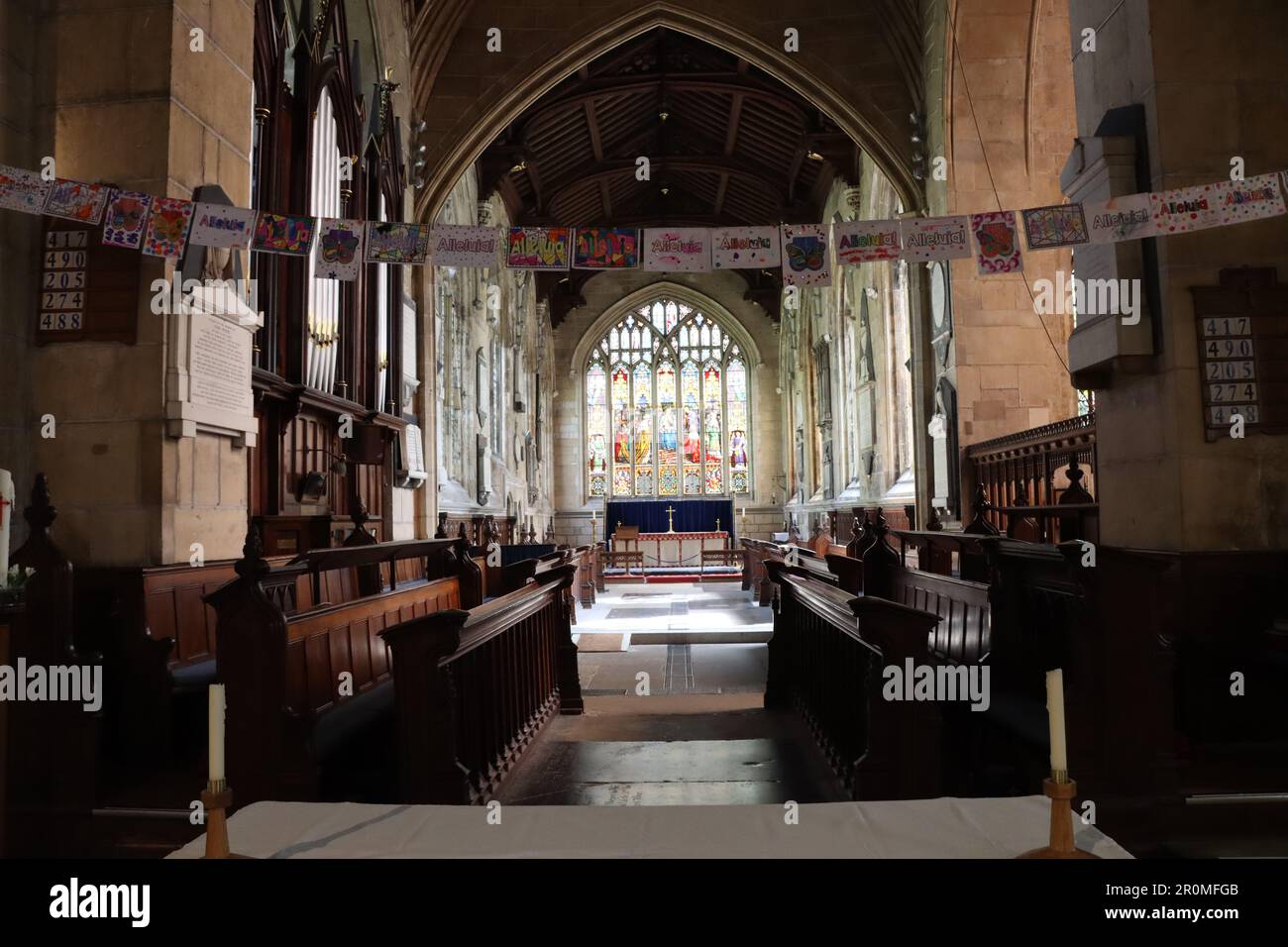 St Mary's Church, Cottingham, East Yorkshire on Coronation weekend, May ...