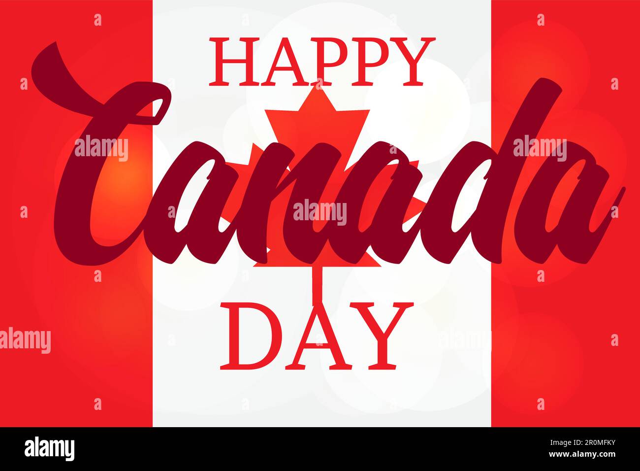 Happy Canada Day Celebration Banner. 1st July Holiday. Vector Stock ...
