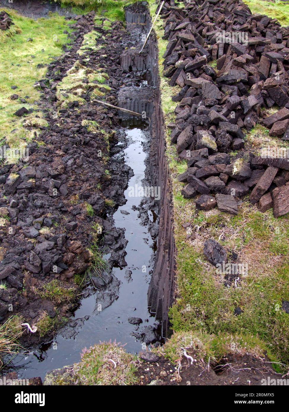 Open peat fire hi-res stock photography and images - Alamy