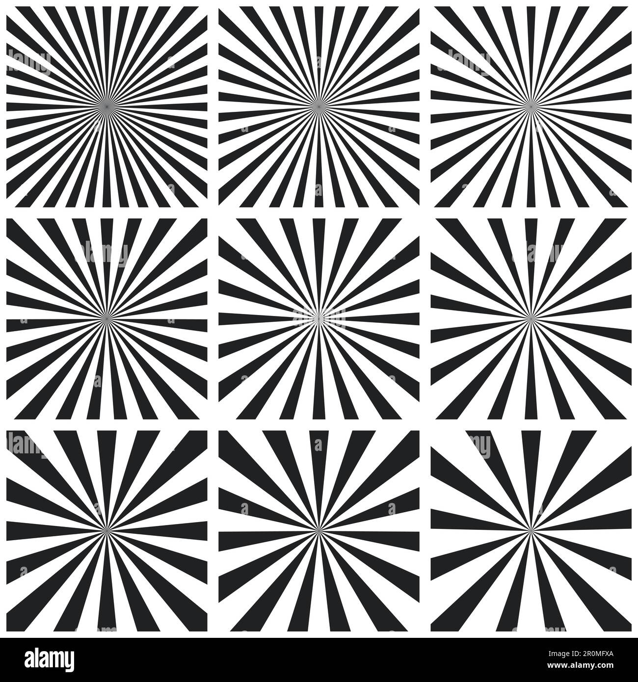 Set light ray pattern, Sun burst retro Pattern, vector template, pop art background, circular ...