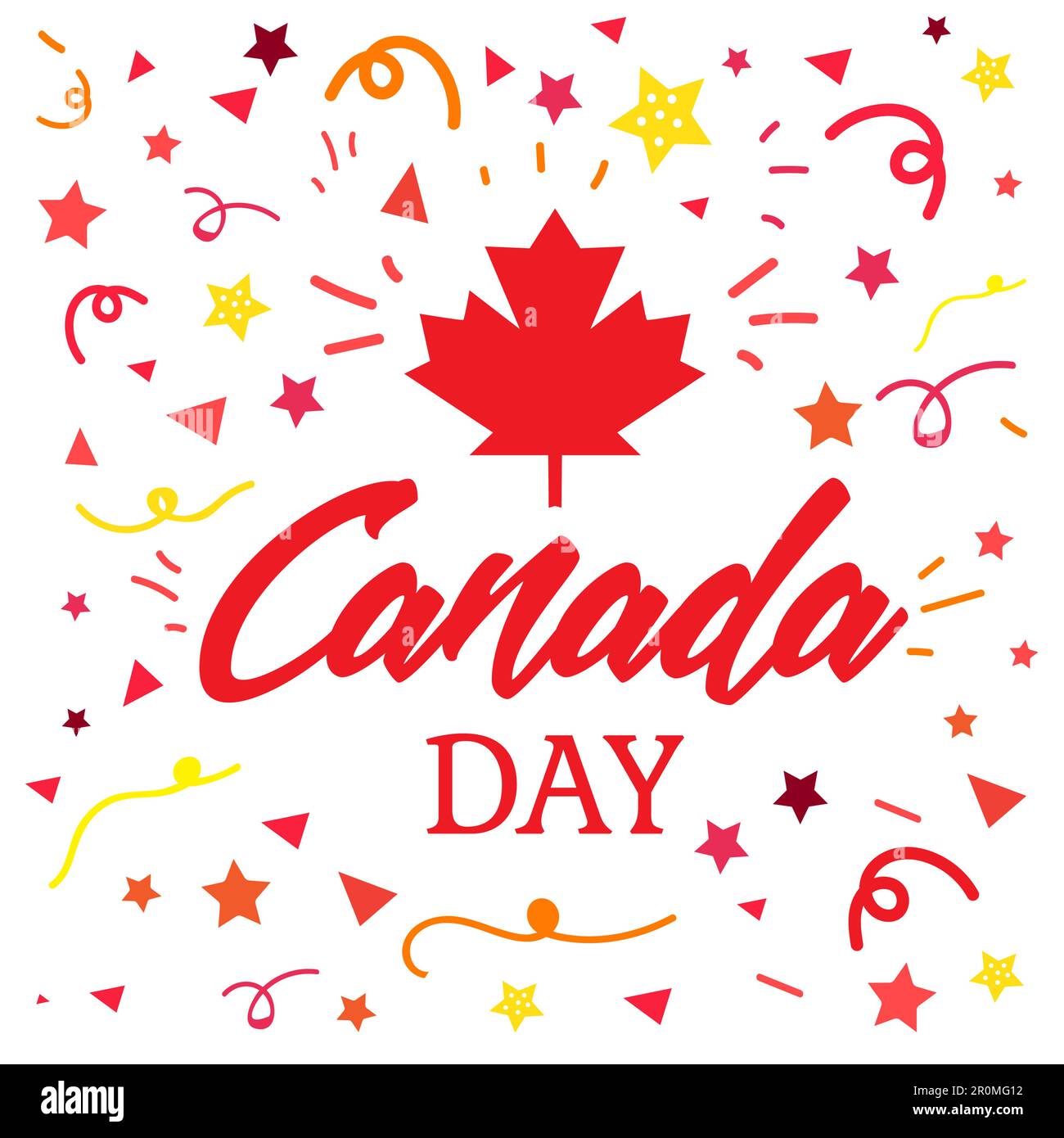Happy Canada Day Celebration Banner. 1st July Holiday. Vector Stock ...