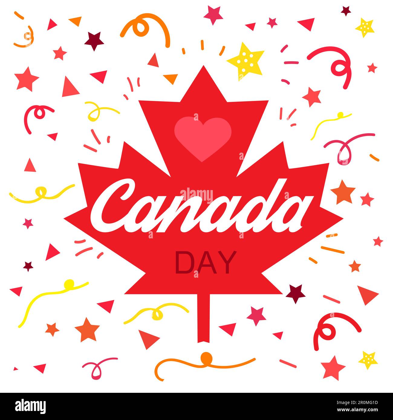 Happy Canada Day Celebration Banner. 1st July Holiday. Vector Stock ...