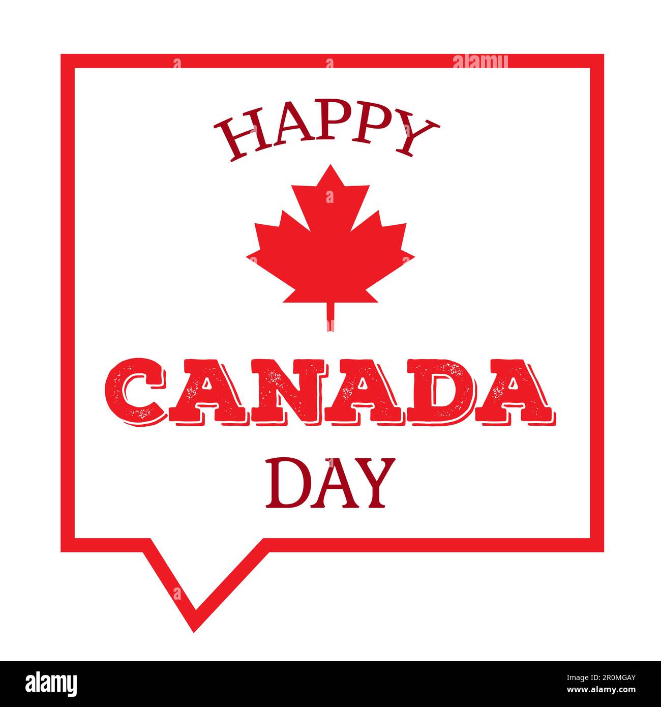 Happy Canada Day Celebration Banner. 1st Jule Holiday. Vector Stock ...