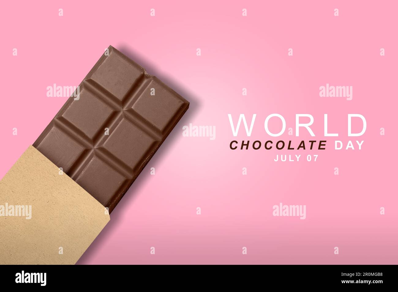 Chocolate bar. World chocolate day concept Stock Photo - Alamy