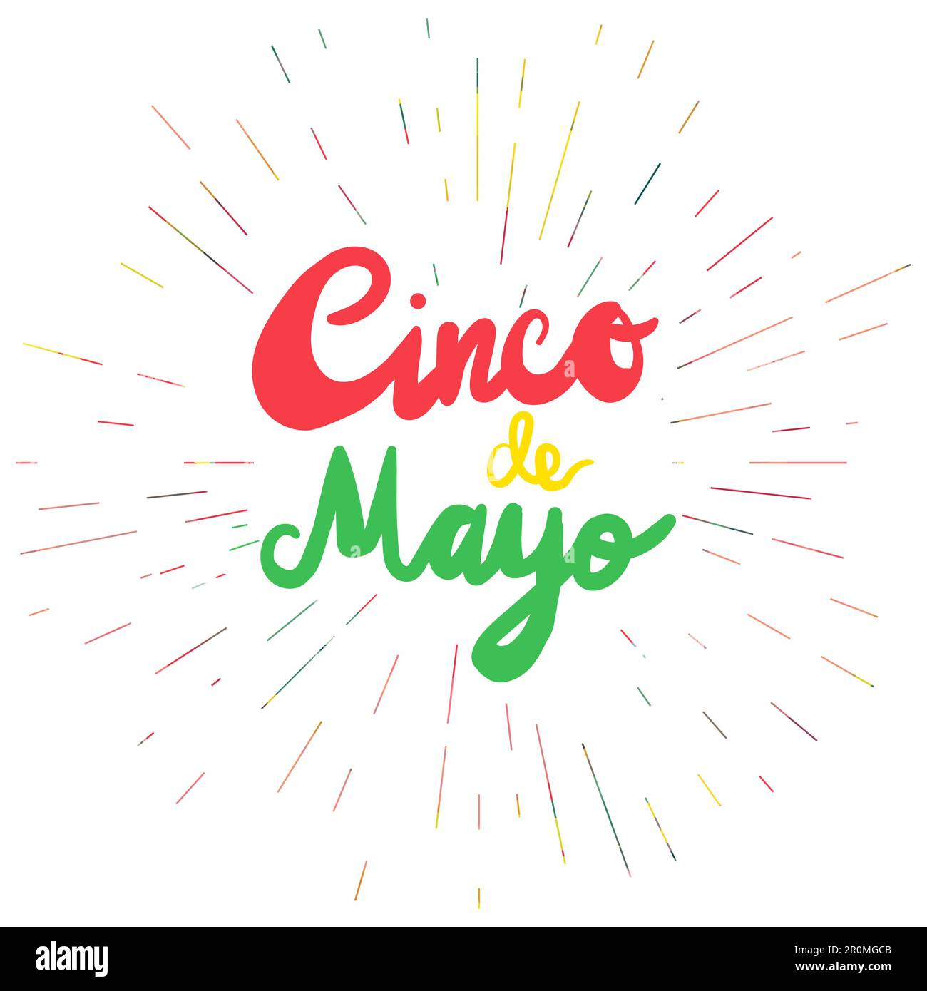 Cinco De Mayo Lettering. Mexican Festival Banner. Vector Stock Vector ...
