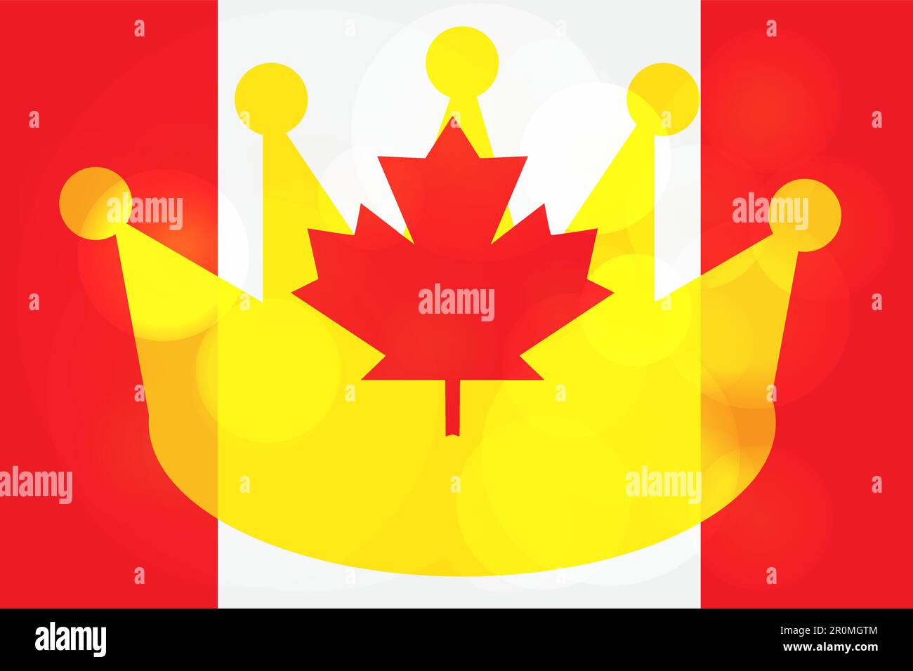 Happy Victoria Day Sticker And Banner With Royal Crown. Vector Stock ...