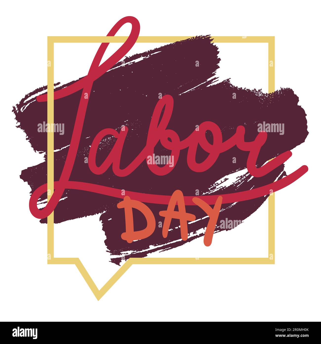 Labor Day Lettering Greeting Banner. First May Poster. Vector Stock ...