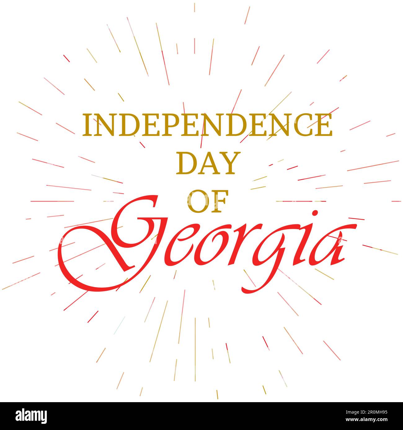 Independence Day of Georgia Celebration Banner. Vector Stock Vector ...