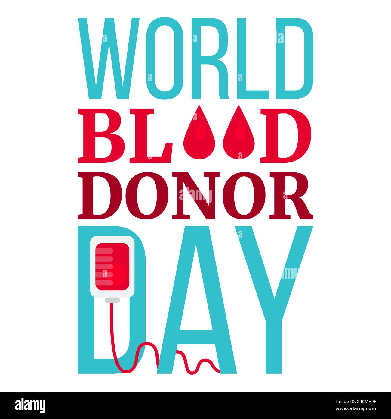 World Blood Donor Day Celebration Banner. Vector Stock Vector Image ...