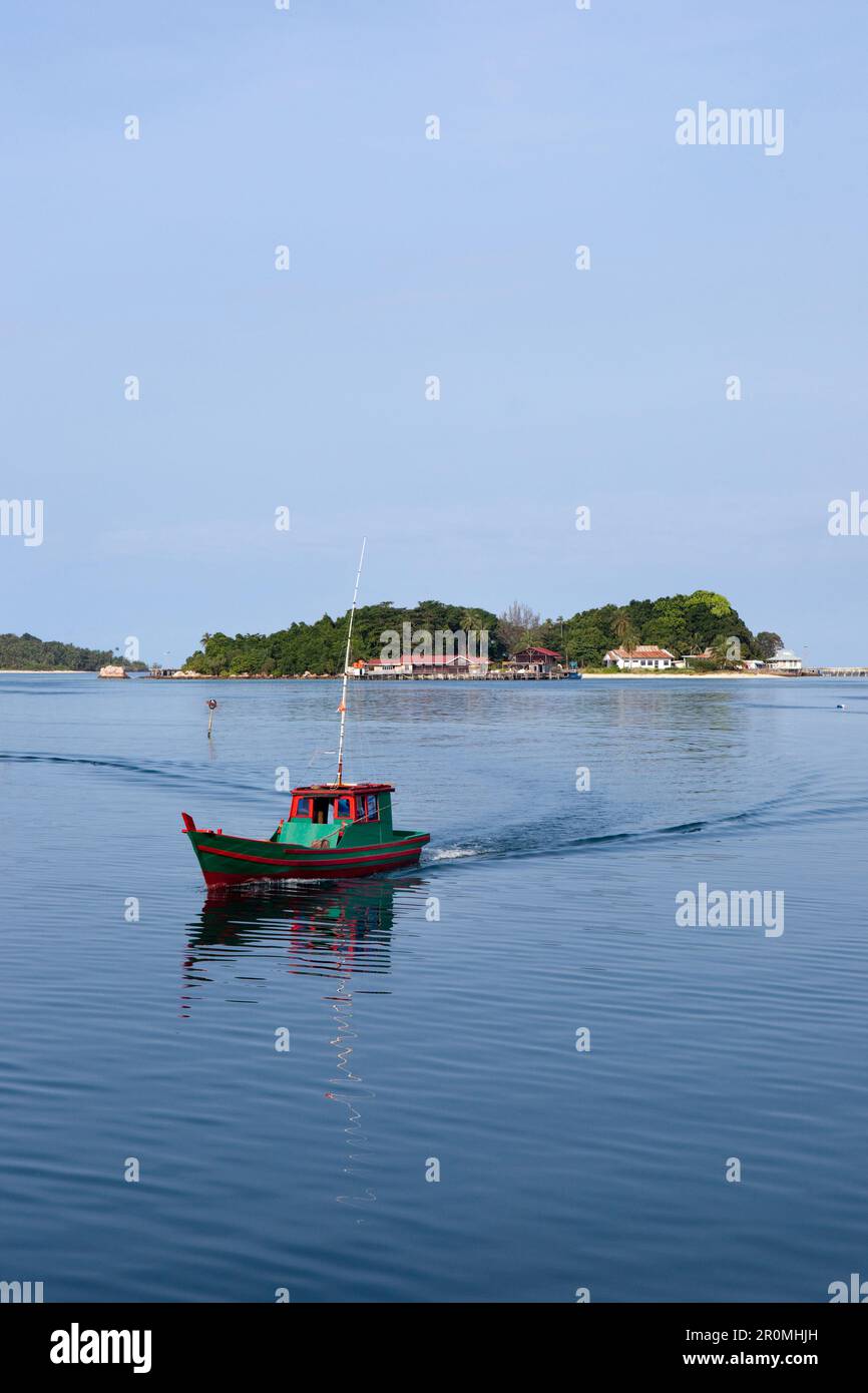 Fishing boat in the port of Letung, Letung, Jemaja, Anambas, Indonesia ...