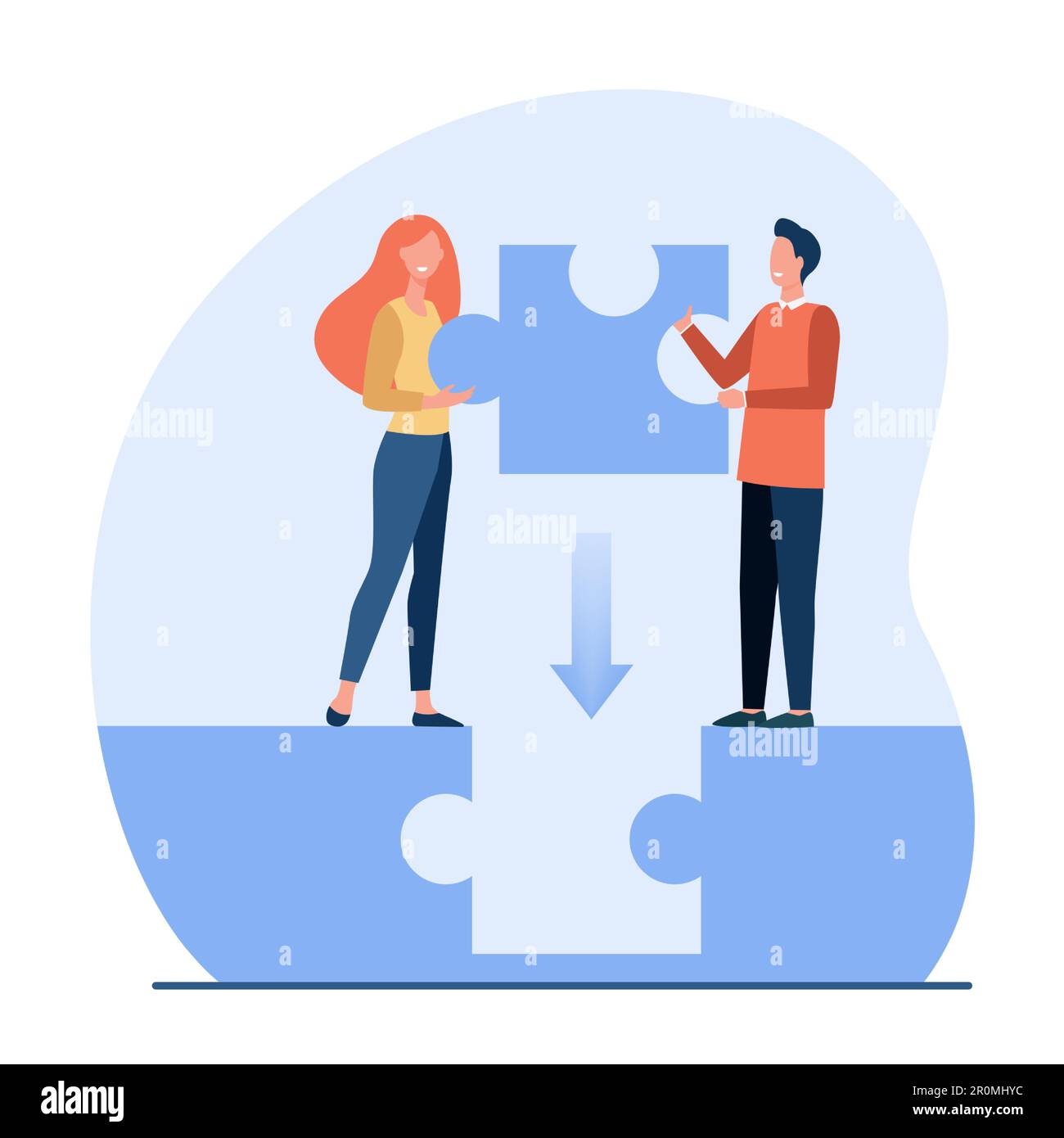 Gap between man and woman Stock Vector Images - Alamy