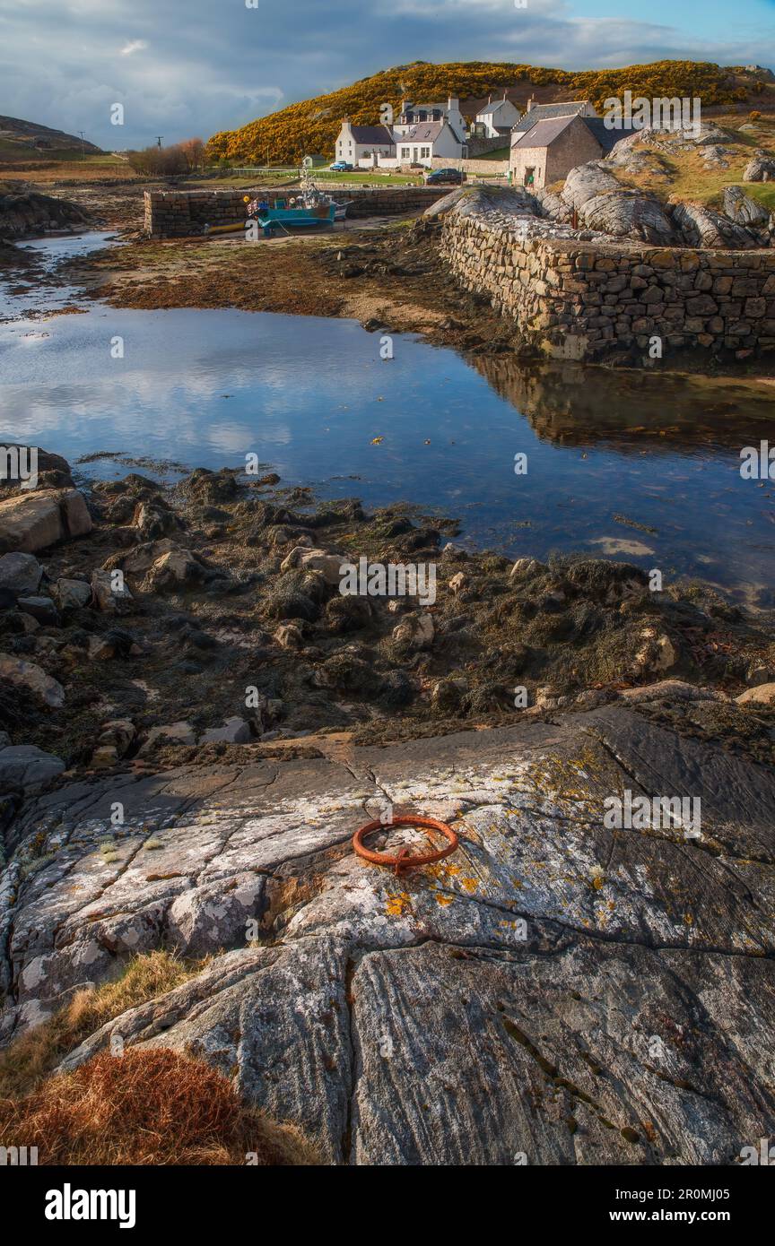 Rispond Harbour on the north coast of Scotland near Durness in ...
