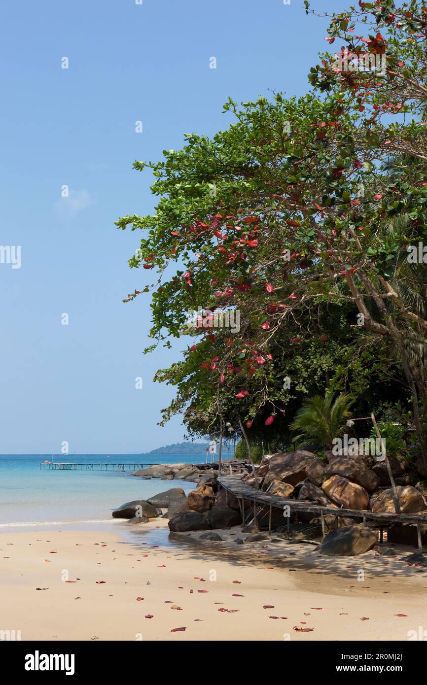 Jetty from the beach to the resort, A Na Lay Resort, Koh Kood, Koh Kut ...
