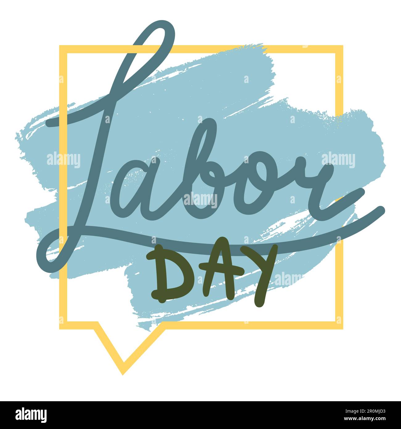 Labor Day Lettering Greeting Banner. First May Poster. Vector Stock ...