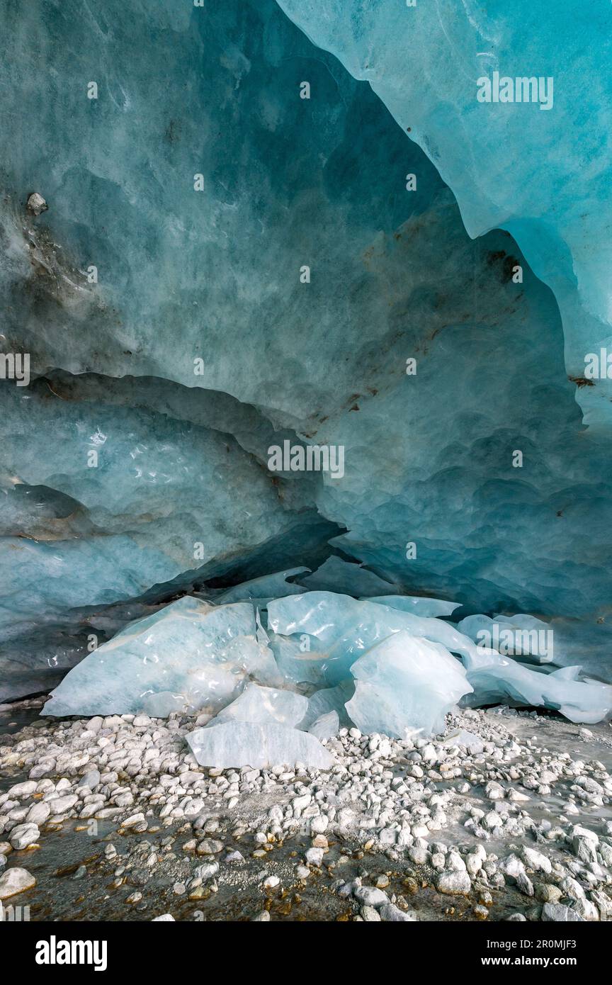 Inside glacier cave in alps hi-res stock photography and images - Alamy